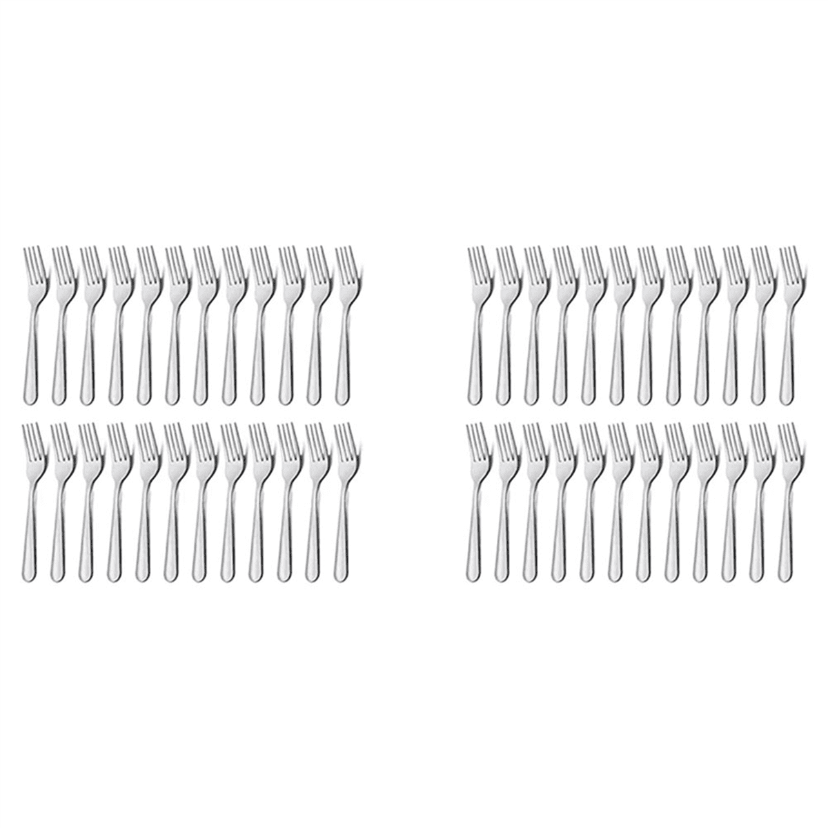 Click here for Unbranded 48 Pieces Dinner Forks Set 7.1 Inch Silv... prices