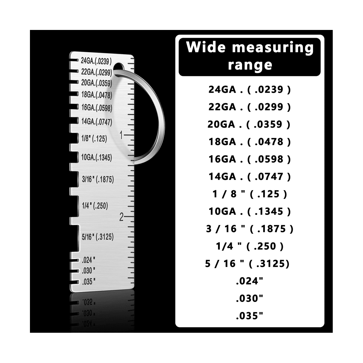 Metal Gauge Thickness Chart