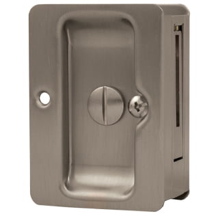 Tall Square Pocket Door Lock, Privacy (Bed/Bath) Latch, Satin Nickel by ...