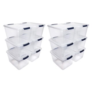 Sterilite 12 Qt. Storage Box Plastic, White, Set of 15 - Walmart.com