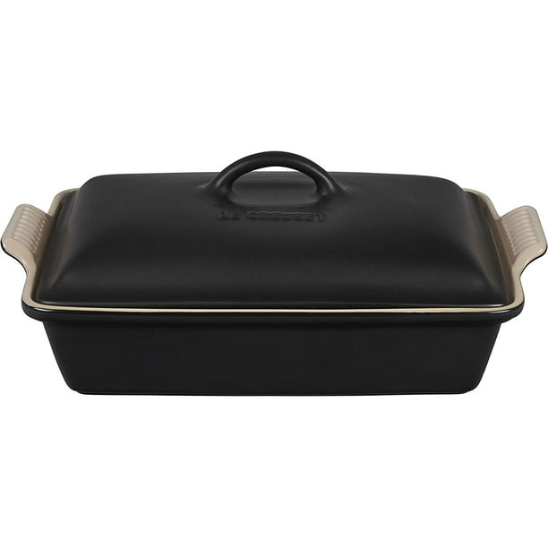 Le Creuset Stoneware Heritage Covered Rectangular Casserole, 4 qt. 12 ...