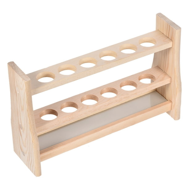 Wooden Test Tube Holder Rack 6 Wells for 50ml Centrifuge Tube - Walmart.com