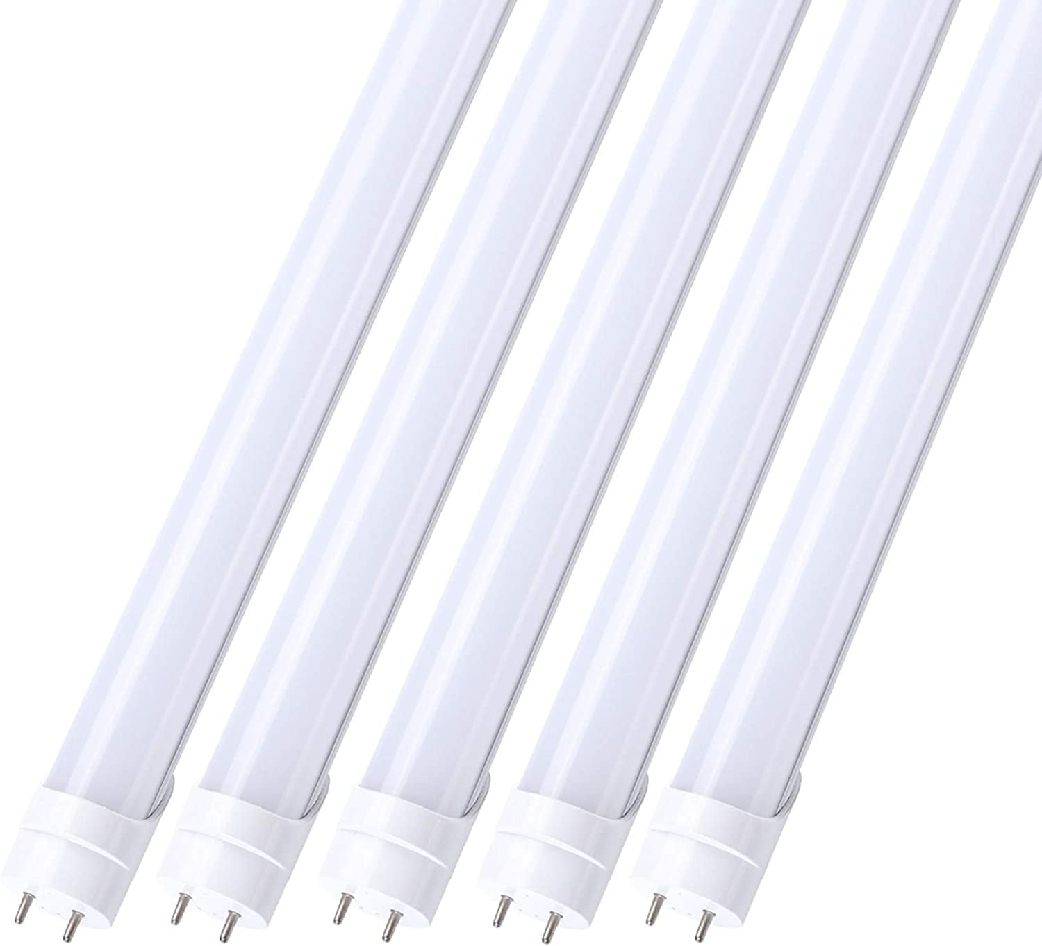 G13 4FT LED Light Tube Frosted 22W 6000K No Ballast Dual-End Power ...