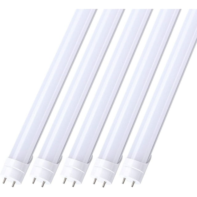 G13 4FT LED Light Tube Frosted 22W 6000K No Ballast Dual-End Power ...