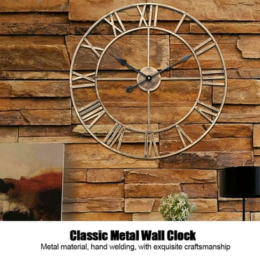 Large Decorative Wall Clock, 40 Inch Round Oversized Roman Numeral ...