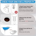 Bathroom Sink Drain with Overflow - Big Cap Pop up Drain Fit for Large ...