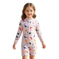 Rove Studio Boys Dinosaur UPF 50+ One-Piece Rash Guard, Long Sleeve Sun ...
