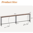 86.6 Inch Sofa Table with 2 Power Outlets and -C Ports, 5.9 Inch Narrow ...