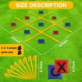 Aileqi Upgrade Giant Tic Tac Toe Game Outdoor, 4 ft x 4 ft Portable Tic ...