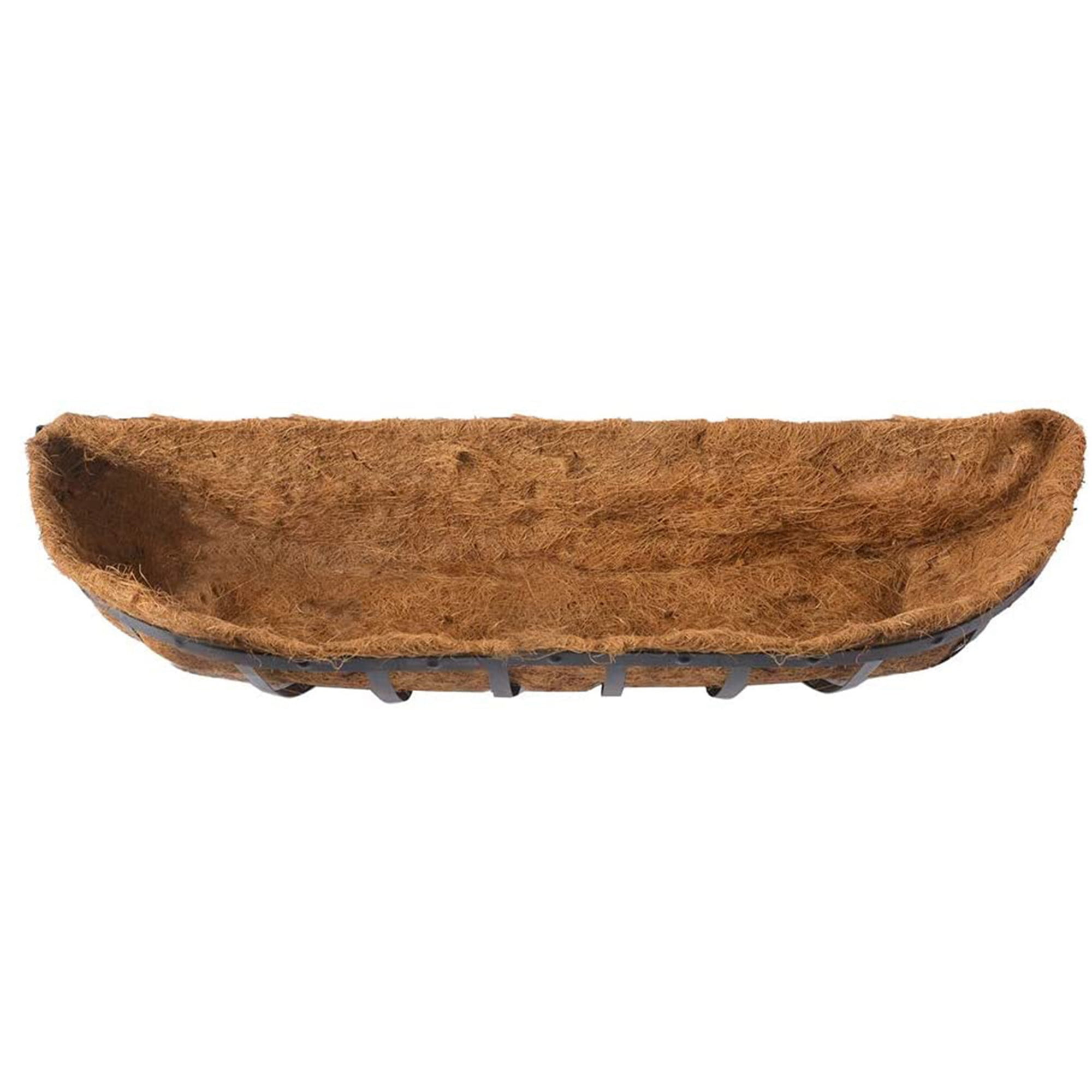 GuliriFei Wall-mounted Coco Liner Trough, Half Moon Shape Coir Fiber ...