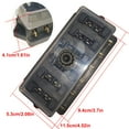 OEMASSIVE Universal Blade Fuse Box 6 Way Waterproof Fuse Holder Block ...