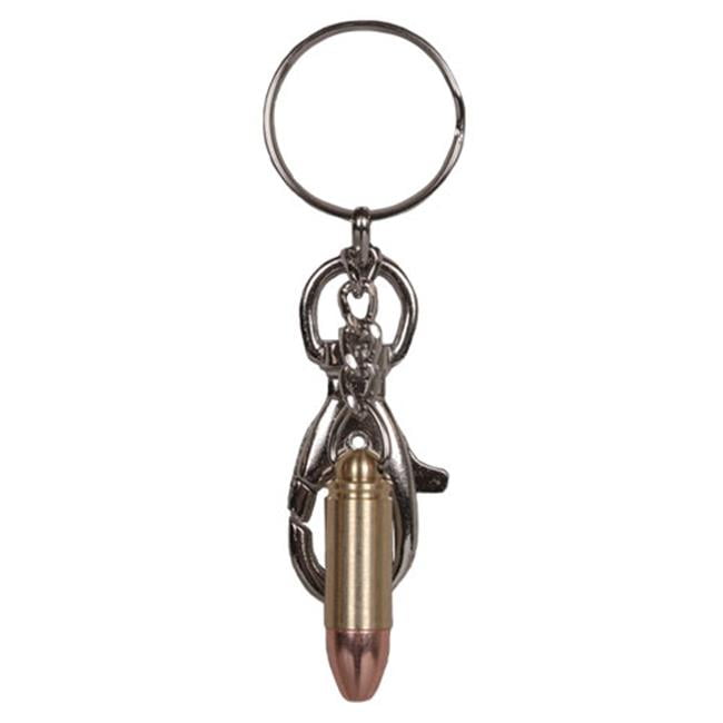 Super-Deluxe Bullet Key Ring With Clasp - 9Mm Caliber - Outdoor ...
