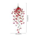Artificial Outdoor Flowers, Hanging Basket Fake Flowers, Home Decor ...