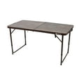 Ozark Trail Durable Steel and Aluminum Table and Stools, Open Dims 19. ...