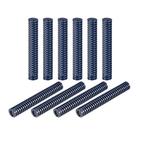 Uxcell Die Spring 10 Pack 16mm OD 100mm Long Spiral Stamping Light Load ...