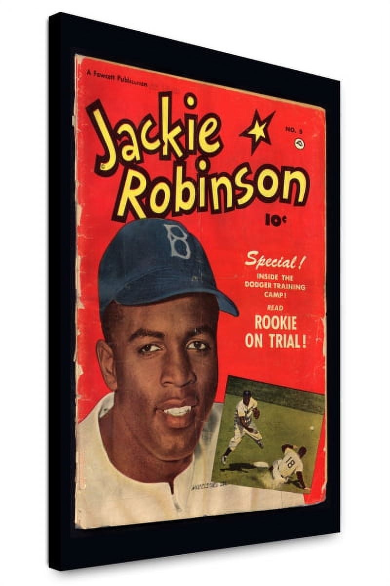 Canvas Print: Front Cover Of Jackie Robinson Comic Book, 1951 - Walmart.com