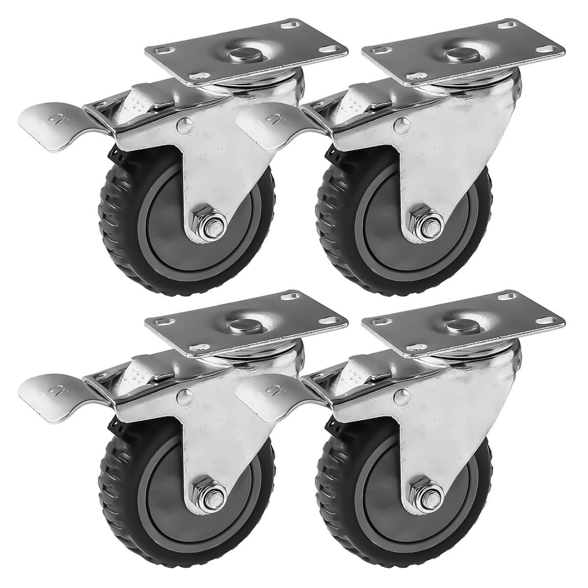 Heavy Duty All Terrain Caster Wheels, Set of 4, 360 Nepal | Ubuy