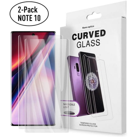 AICase for Galaxy Note 10 Tempered Glass Screen Protector [2 Pack ...