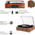 DIGITNOW Nostalgic Bluetooth Record Player, 3-Speed Belt-Driven ...