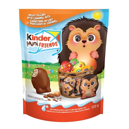 Kinder Mini Friends, Milk Chocolate with a Milky Filling and Caramel ...