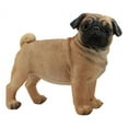 Ebros Decorative Large Realistic Fawn Pug Dog Statue, Fine Pedigree ...