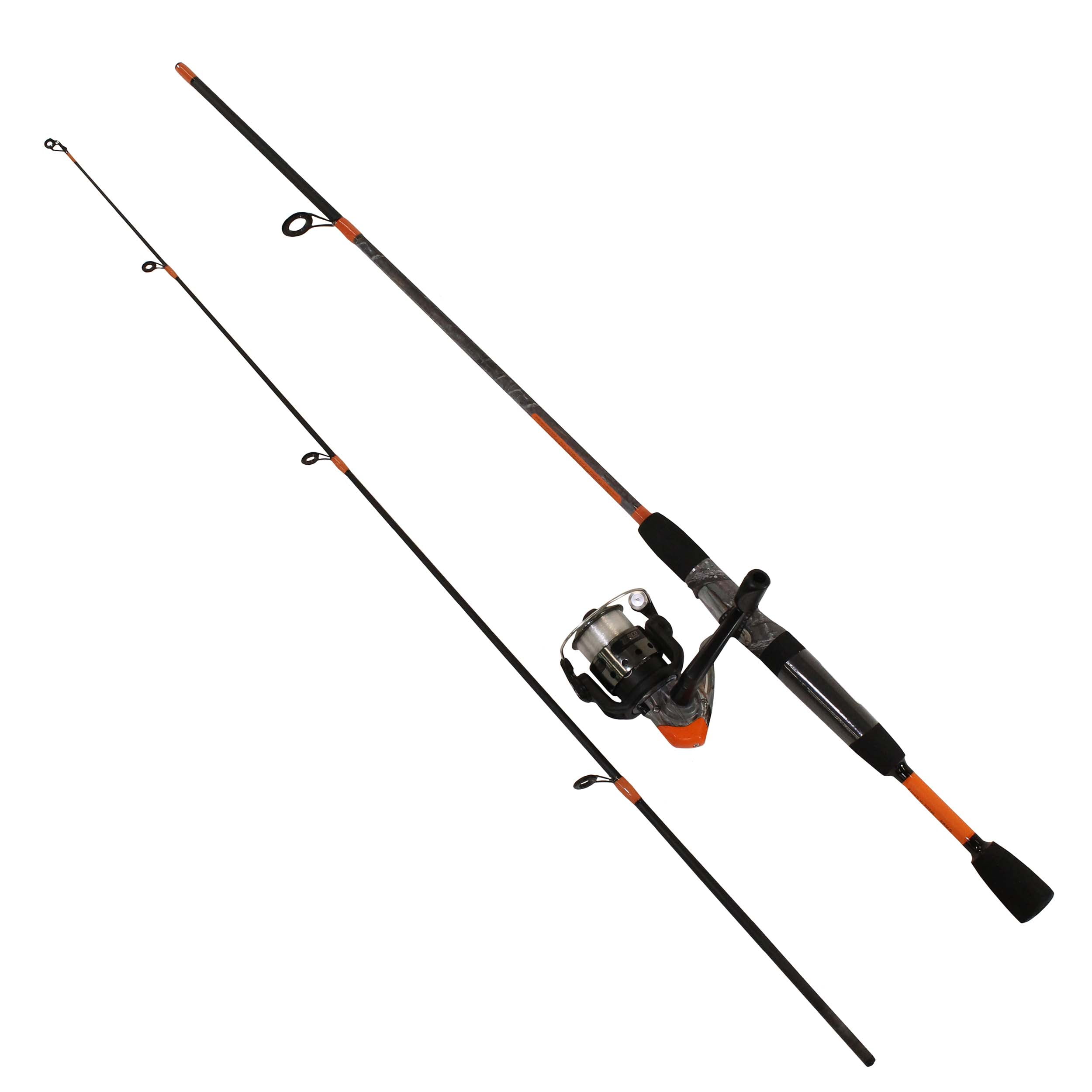 Zebco / Quantum Camo 20SZ 6', 2 Piece, Medium, Spinning Combo - Walmart.com