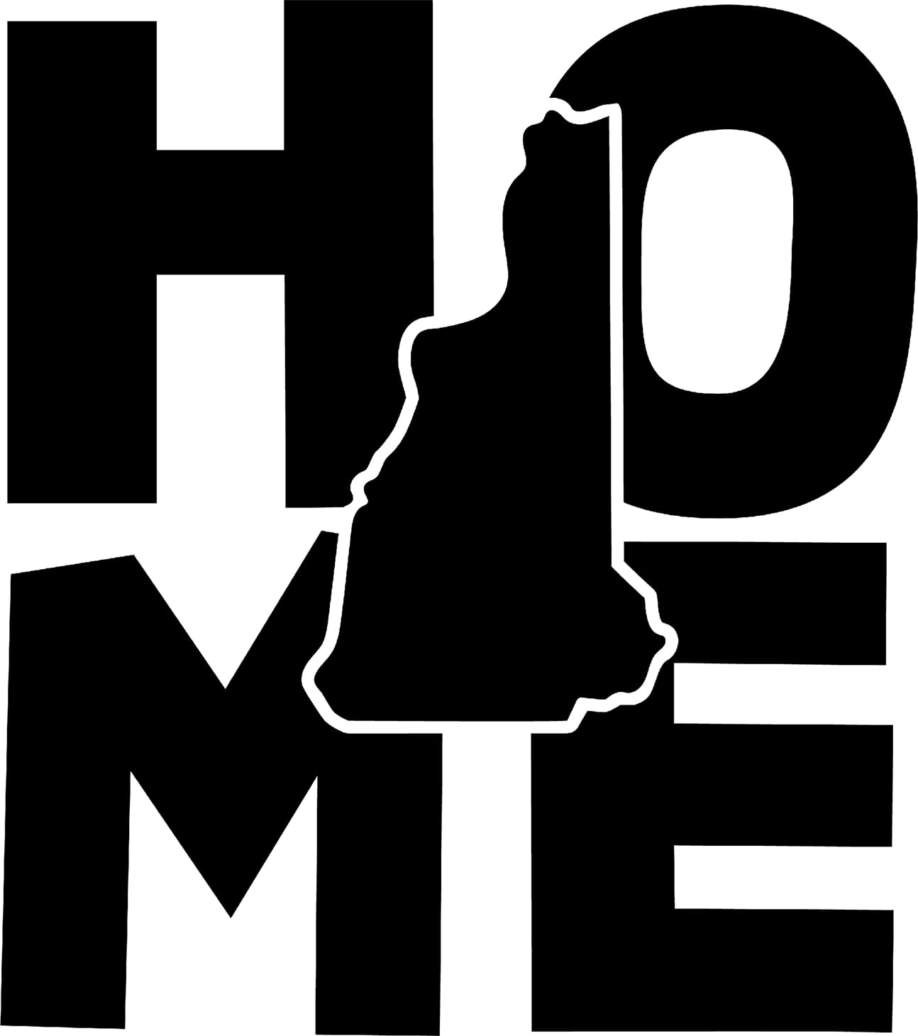 Home New Hampshire Hometown United States Native Wall Decals for Walls ...