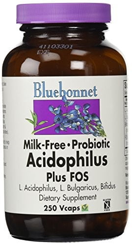 Bluebonnet Probiotic Acidophilus Plus FOS, 250 Ct - Walmart.com