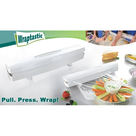 Plastic Wrap Dispenser With Cutter