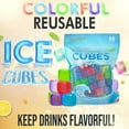 Urban Essentials BPA Free Reusable Ice Cubes - Quick Freeze, 56 Pack ...