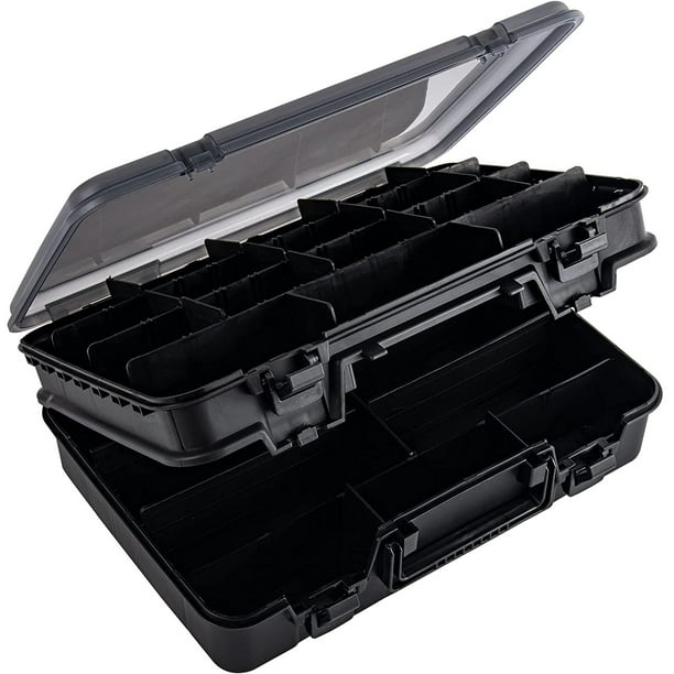Prociv Large Tackle Box Double Layer Tackle Box Organizer Storage with ...