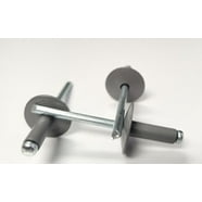 Mill 3/16" Rivet Large Flange Aluminum Head Steel Mandrel Blind Pop ...