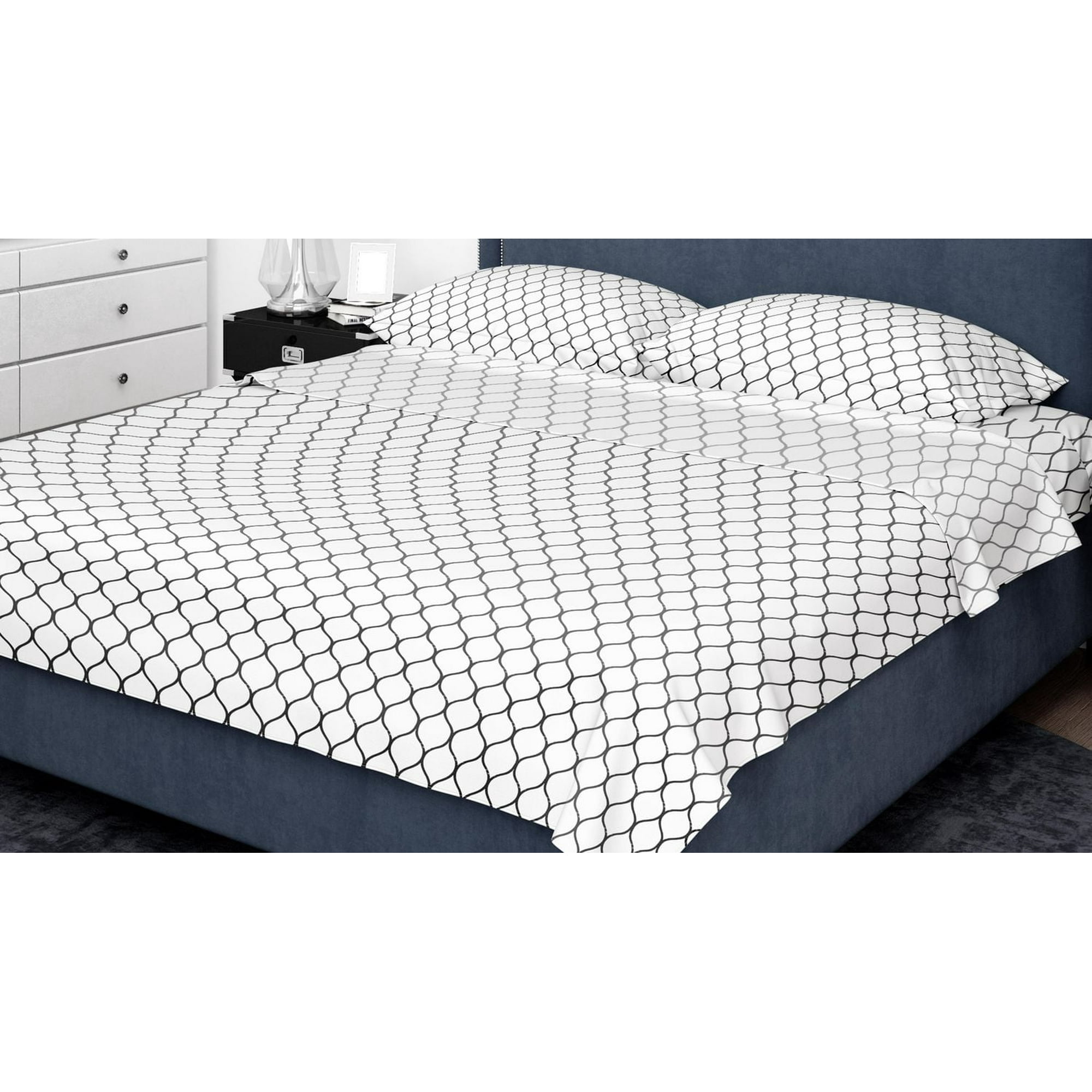 Click here for Johnson Home 200 Tc Bed Sheet Set - Printed Cotton... prices