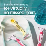 Gillette Venus Simply 3 Dragonfruit Women's Disposable Razor, 4 Count ...