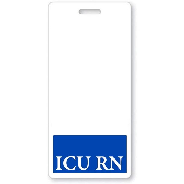 5 Pack - ICU RN Badge Buddies - Vertical Heavy Duty Spill & Tear ...