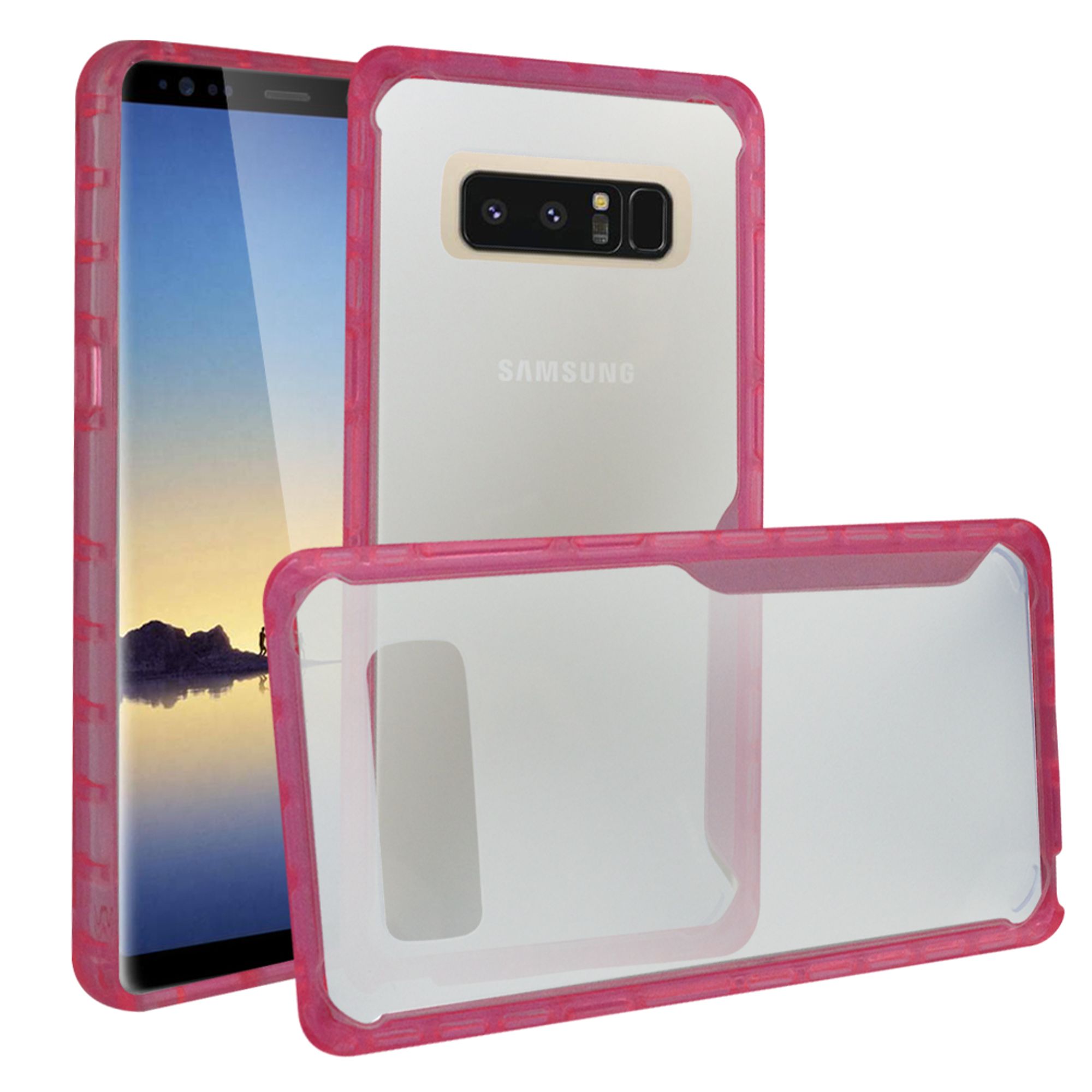 Samsung Galaxy Note 8 Case, by Insten Solid Acrylic Transparent Hard ...