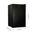 Galanz 4.3 Cu ft Single Door Mini Fridge, Black Estar, New, Width 19.92 ...