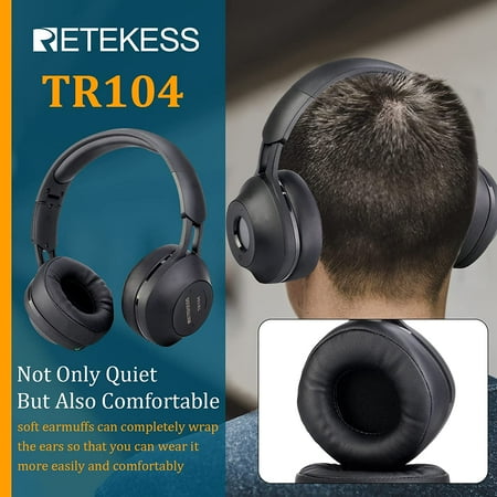 Retekess TR104 FM Headphones, Wireless Headphones, Radio Headphones ...