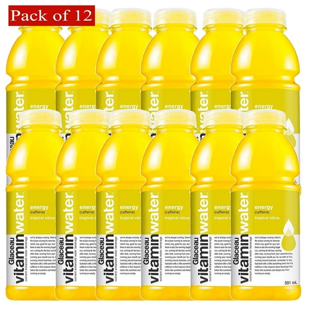 VitaminWater Glaceau Energy, 591 ml (Pack of 12 Bottles) - Walmart.ca