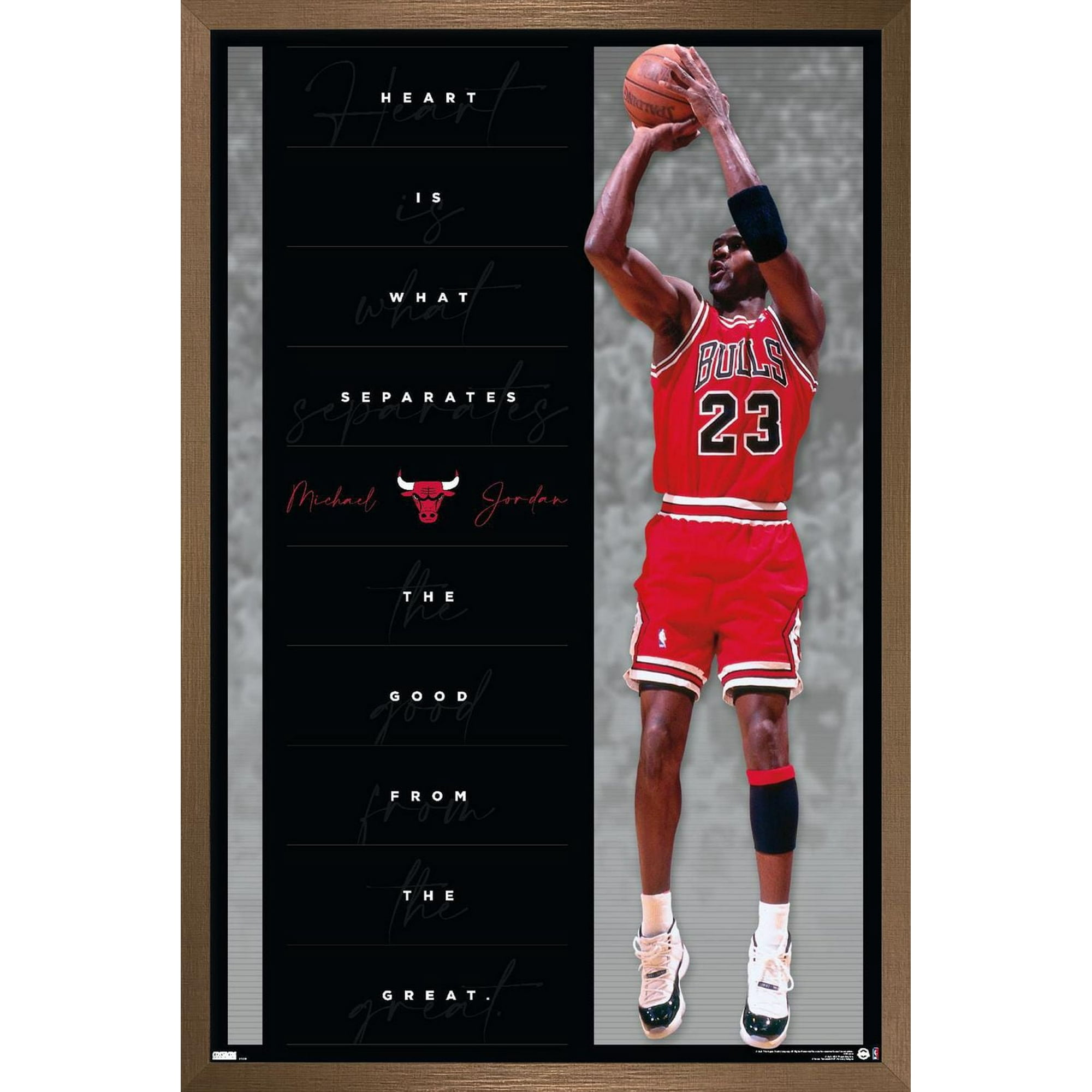 Click here for Trends International Michael Jordan - Heart Wall P... prices