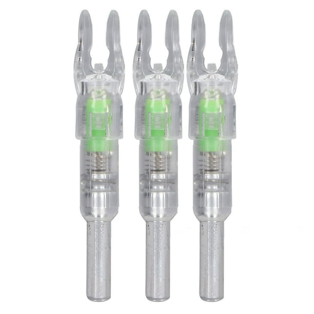 3 uds. Nocks iluminados para flechas iluminación automática 6,2mm de ...