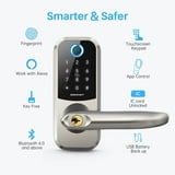 Smonet Smart Lock: Fingerprint, Key, Keypad Entry, Bluetooth, Auto Lock ...