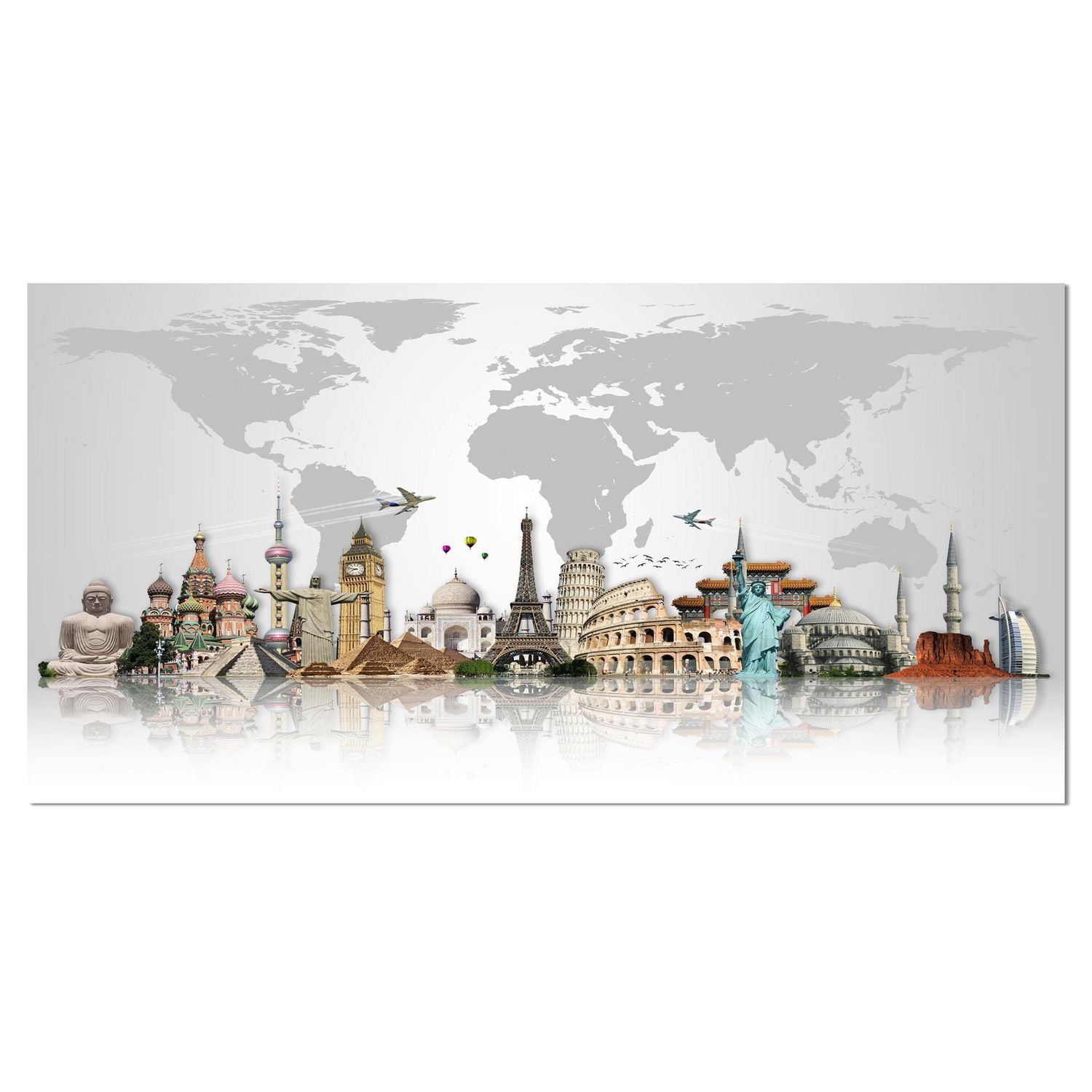 Click here for Designart Famous Monuments Across World Canvas Wal... prices