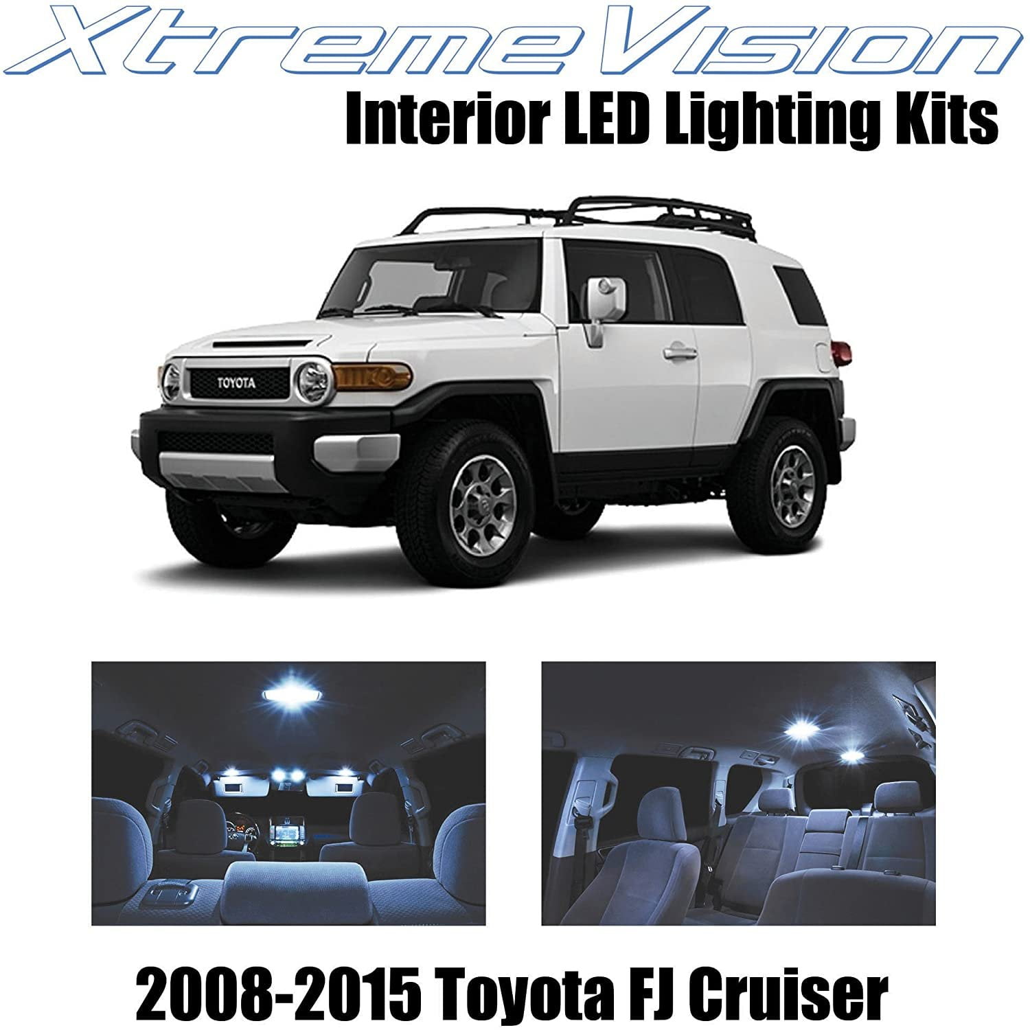 XtremeVision Interior LED for Toyota FJ Cruiser 2008-2015 4 pcs Cool ...