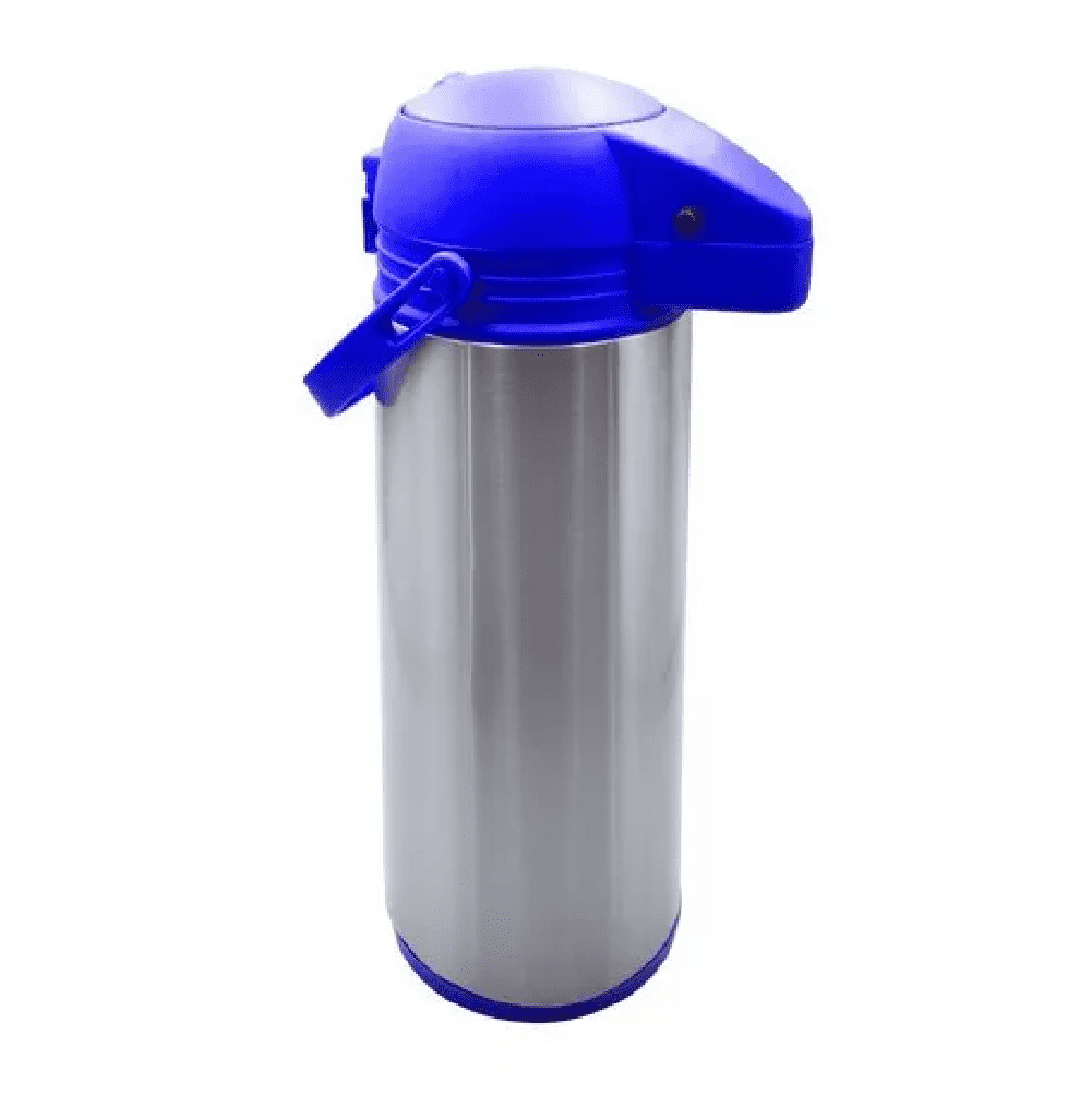 Termo Para Cafe Grande Acero Inoxidable Dispensador 1.9l Plata/Azul ...