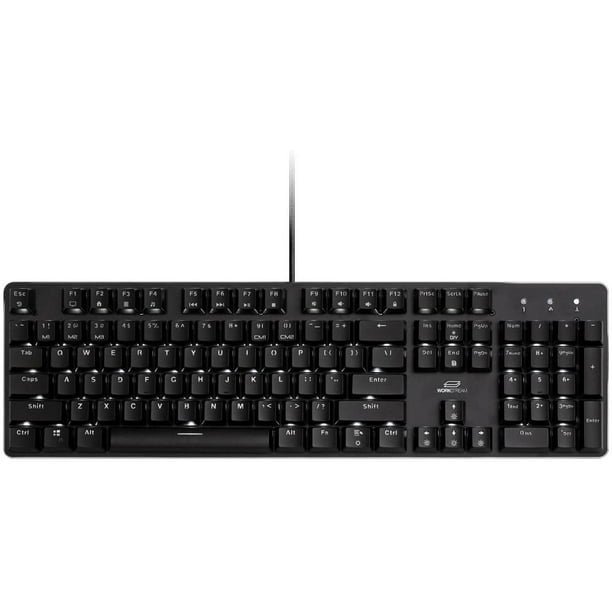 Monoprice Mechanical Keyboard with Kailh Box Brown Switches - Backlit ...
