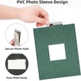 Cloth Cover Photo Album 4x6 with DIY Square Window Slip in Photo Book ...