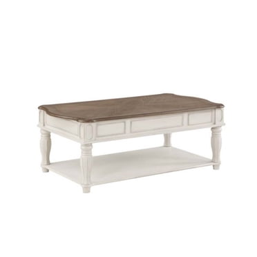 ACME Willene Coffee Table w/Ceramic Top, Ceramic Top & Walnut Finish ...