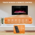 KISSAIR 30“ Indoor Electric Fireplace Ultra Thin Fireplace, Wall Mounted Recessed Fireplace with ...