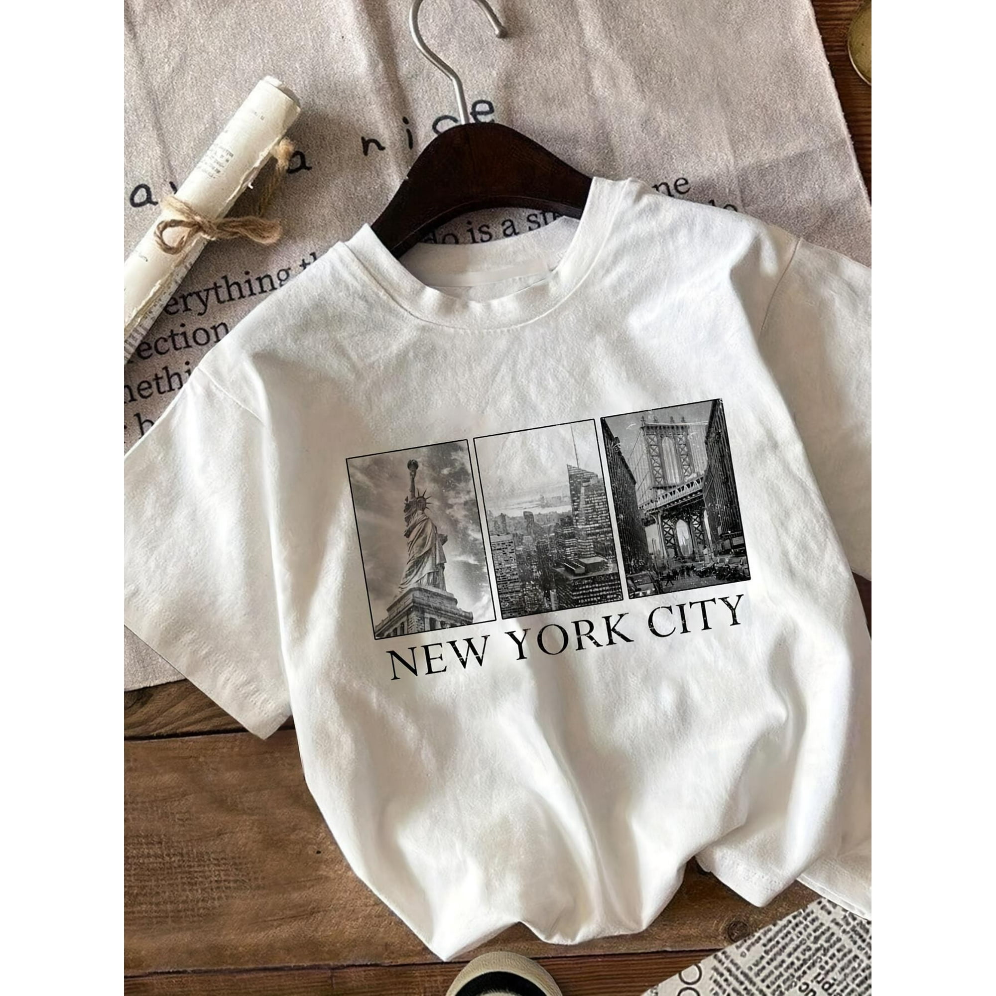 Click here for Generic Womens Fashion New York City Print T-Shirt... prices